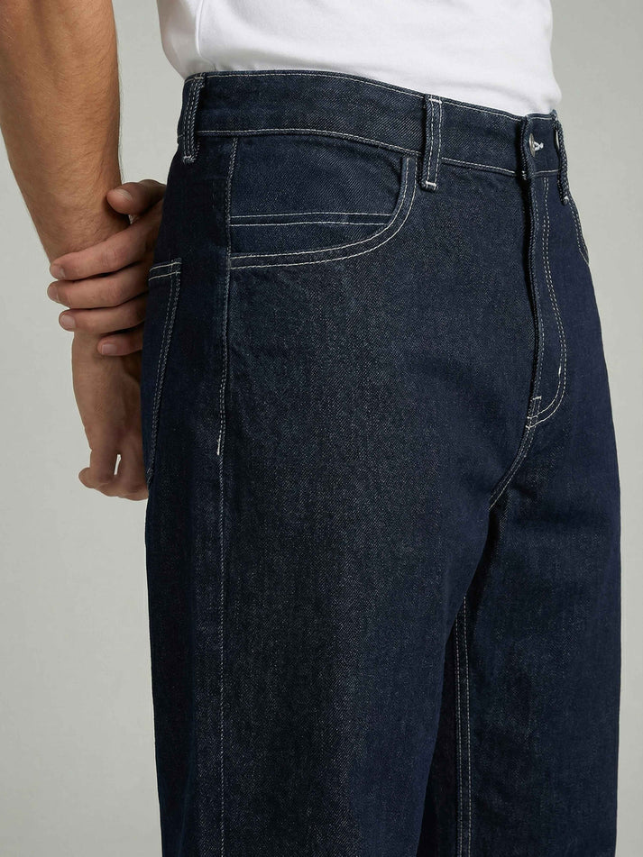 Celio* Men Blue Solid Baggy Fit Cotton Jeans