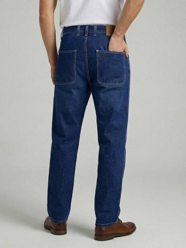 Celio* Men Blue Solid Baggy Fit Cotton Jeans