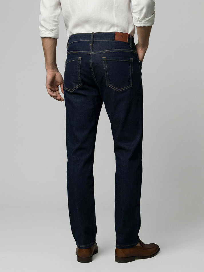 Celio* Men Blue Solid Straight Fit Cotton Jeans